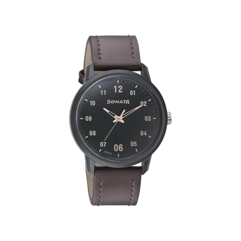 Buy Sonata NN77085PL02W Green Dial Analog Watch For Men NN77085PL02W Online