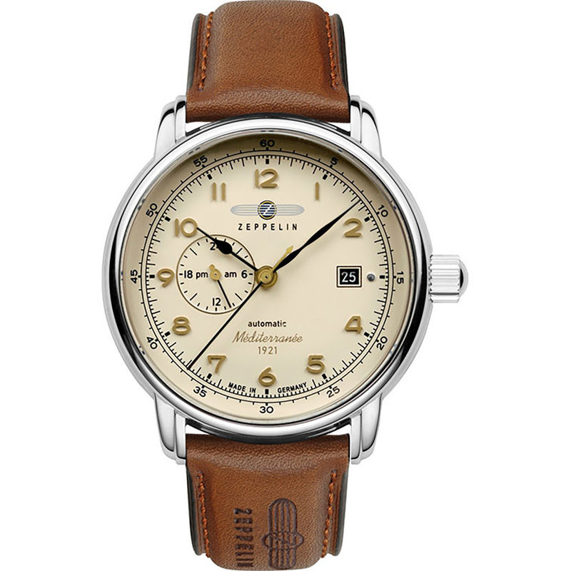 Buy Zeppelin Mediterranean Date 24 Hour Indicator Analog Dial Color ...