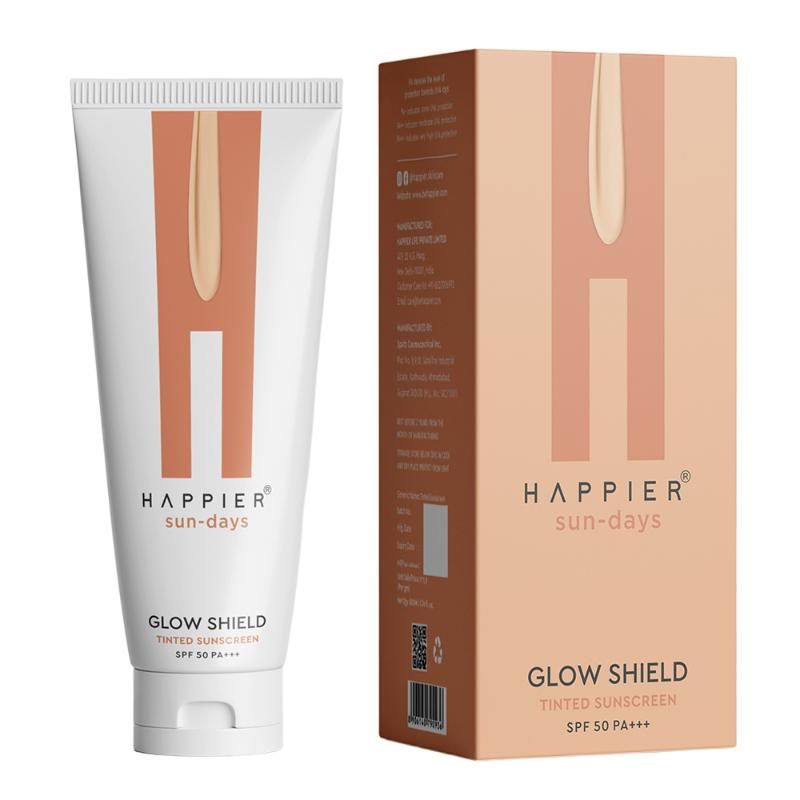 Happier Sun-Days Glow Shield Tinted Sunscreen SPF 50 PA+++ For All Skin ...