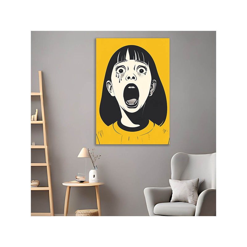 Buy Dekorstation Shouting Girl Bold Pop Art Portrait With Emotional ...