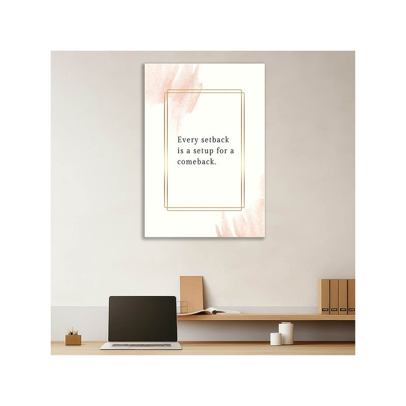 Buy Dekorstation Motivational Every Setback Is A Setup Wall Painting Online