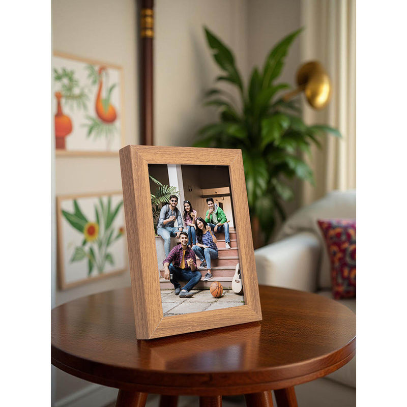 Buy Golden Peacock Light Brown 5X7 Inch Rectangular Solid Table Top ...