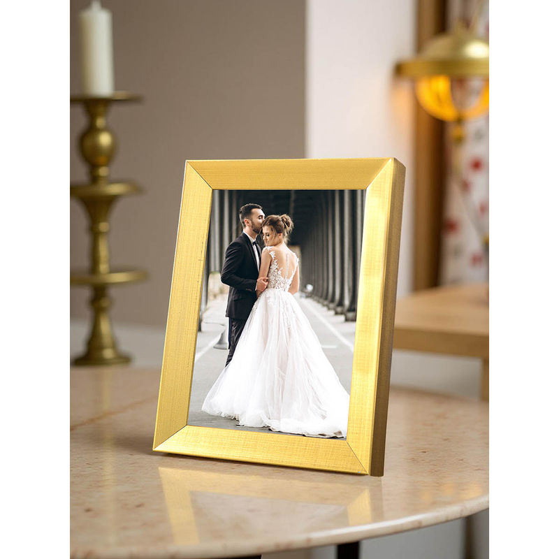 Buy Golden Peacock Gold And Brown Table Top Photo Frames 5x7 Online