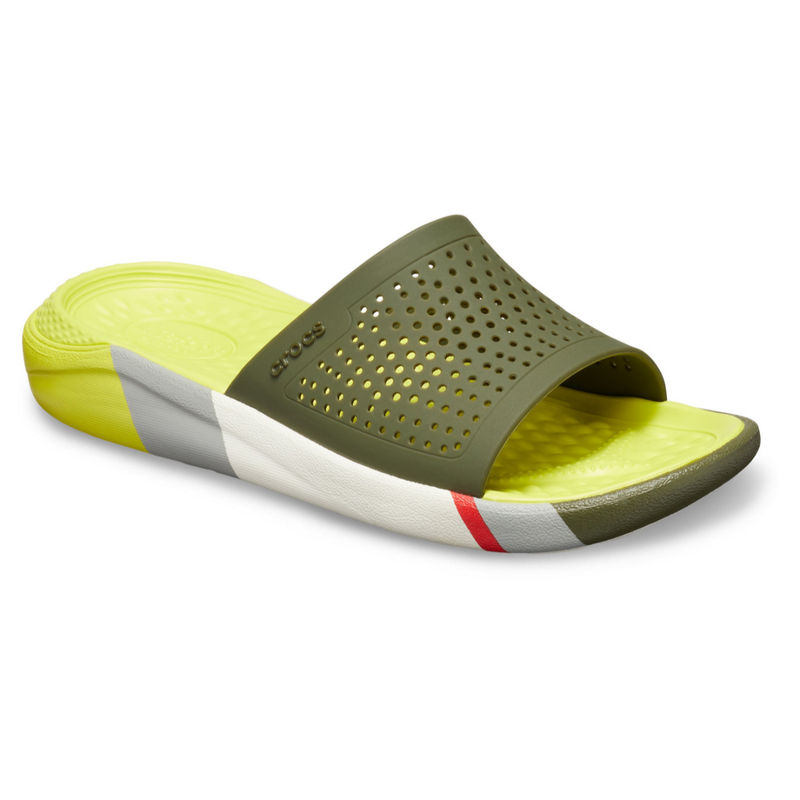 Crocs Literide Unisex Green Slide: Buy Crocs Literide Unisex Green ...