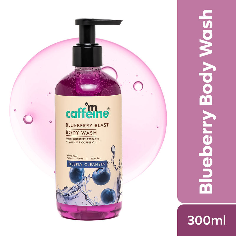 Buy MCaffeine Blueberry Blast Body Wash With Fruity Fresh Blueberry ...