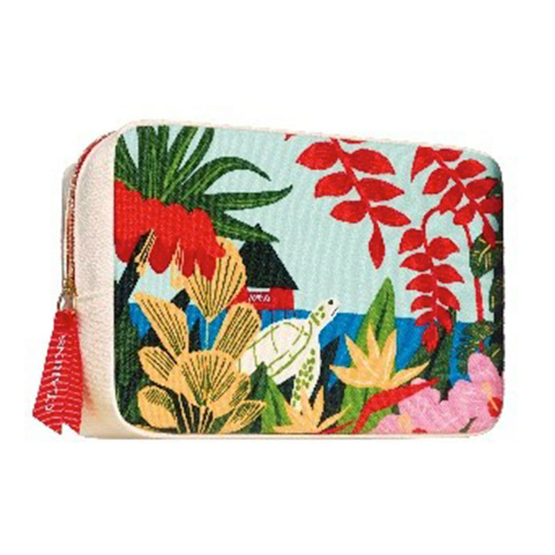 Buy Free Clarins Multicolour Hawaiian Pouch Online