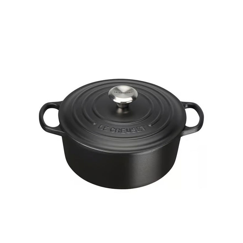 Buy Le Creuset Satin Black Evo Round Casserole with Lid Online