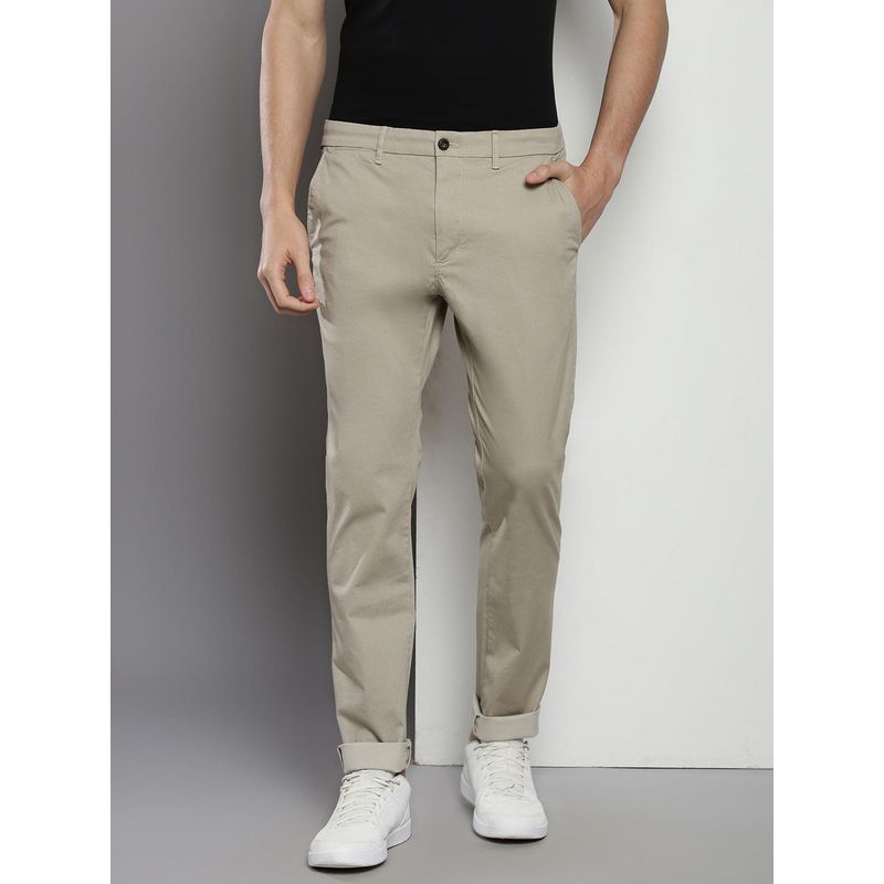 Buy Tommy Hilfiger Mens Beige Colour Trouser Online