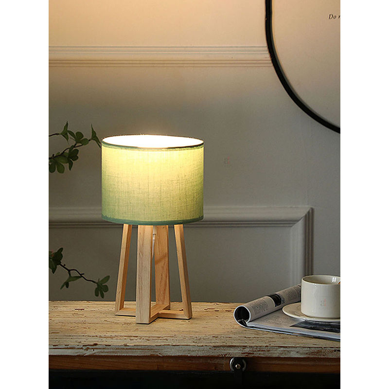 Buy Art Street Multi-Legged Table Lamp, Natural Wood Frame Lamp, Green ...