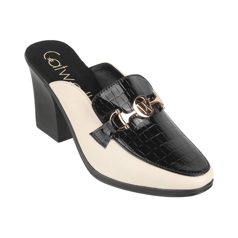 Buy Catwalk Casual Women Black Boho Chic Mule Heels Online
