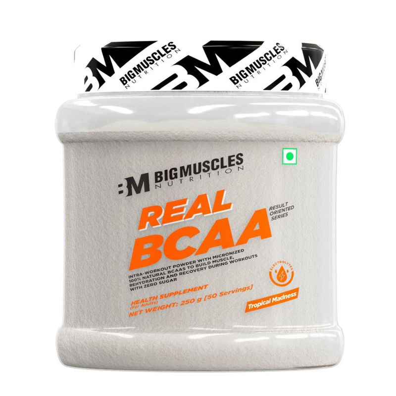 Buy Big Muscles Nutrition Real BCAA Powder - Tropical Madness (50 ...