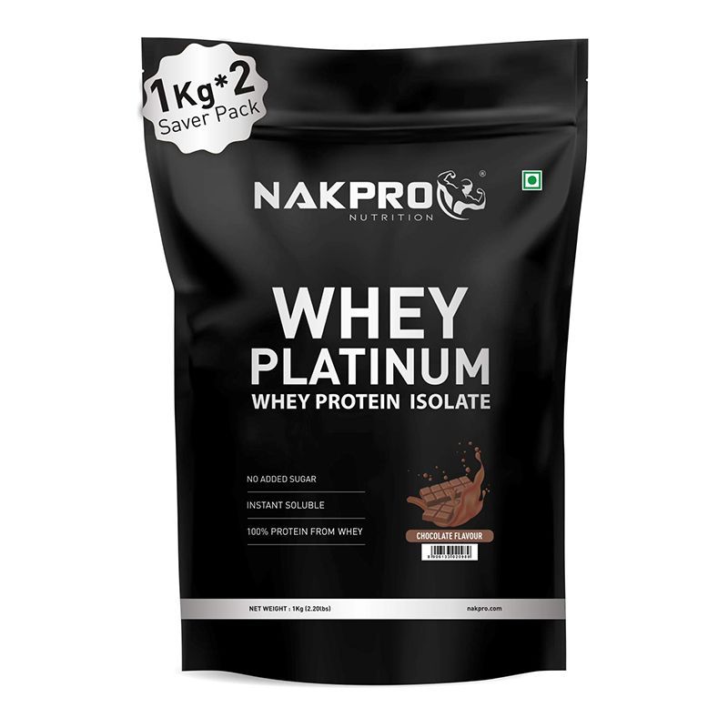 Buy NAKPRO Platinum Whey Protein Isolate Supplement Powder - Chocolate ...
