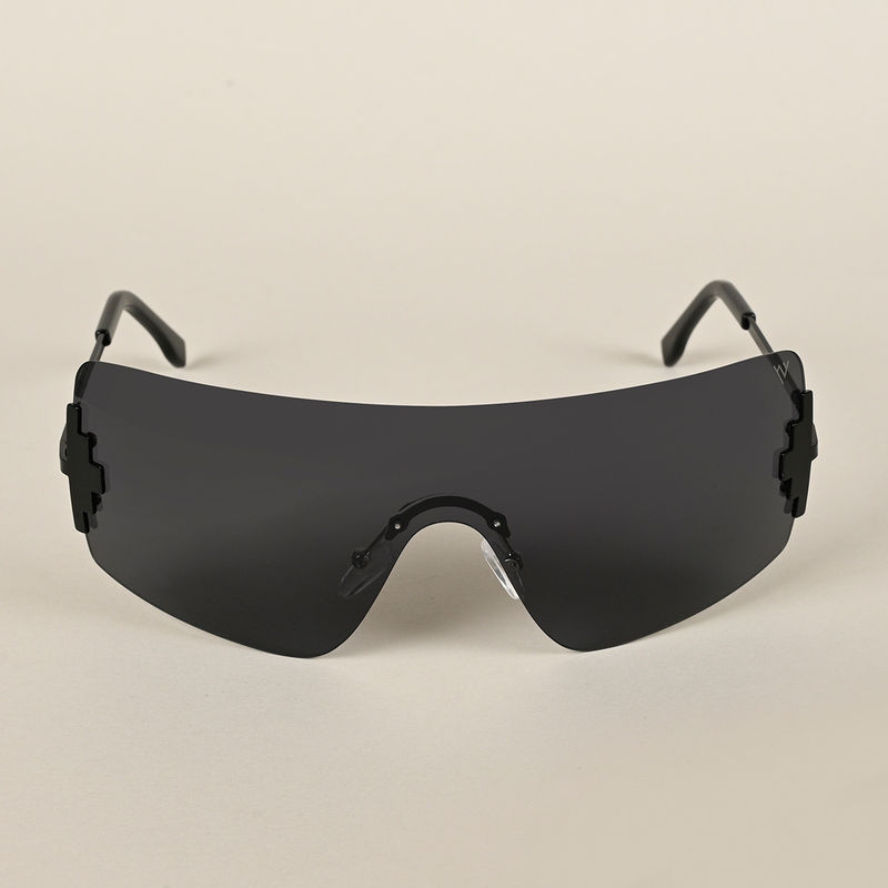 Buy Voyage UV Protected Black Wrap-Around Sunglasses for Unisex Adult ...