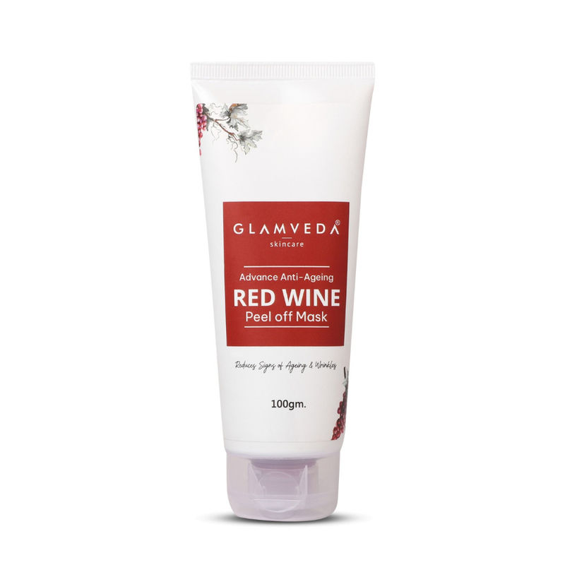 Buy Glamveda Red Wine Advance Anti-ageing Peel Off Mask Online