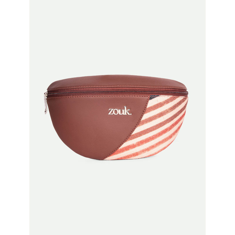 Buy Zouk Women Multi-Color Qutub Stripes Freya Fanny Pack Belt Bag Online