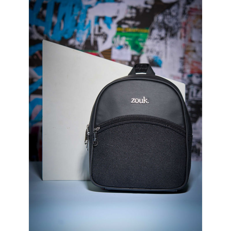 Buy Zouk Women Black Dalila Mini Backpack Online