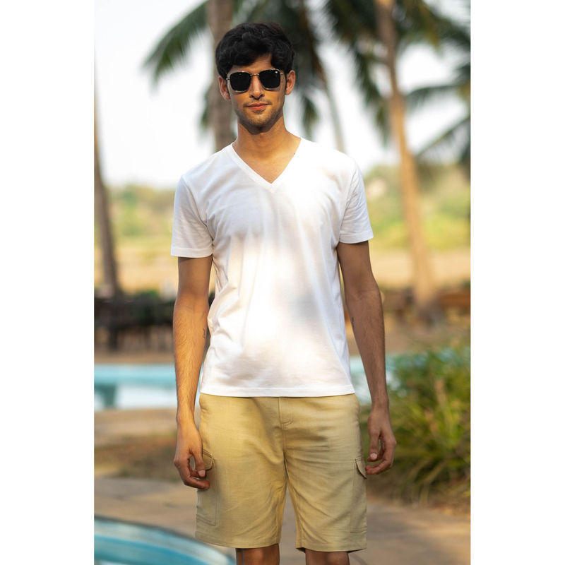 Buy Creatures of Habit Hemp Cargo Shorts- Natural Online