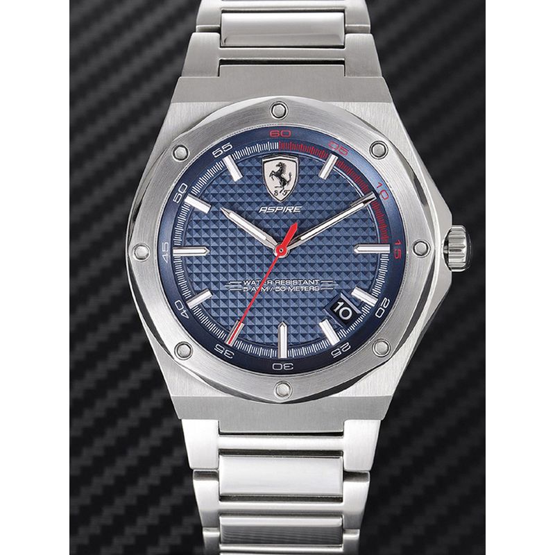 Buy Scuderia Ferrari Aspire 0830530 Blue Dial Analog Watch For Men Online