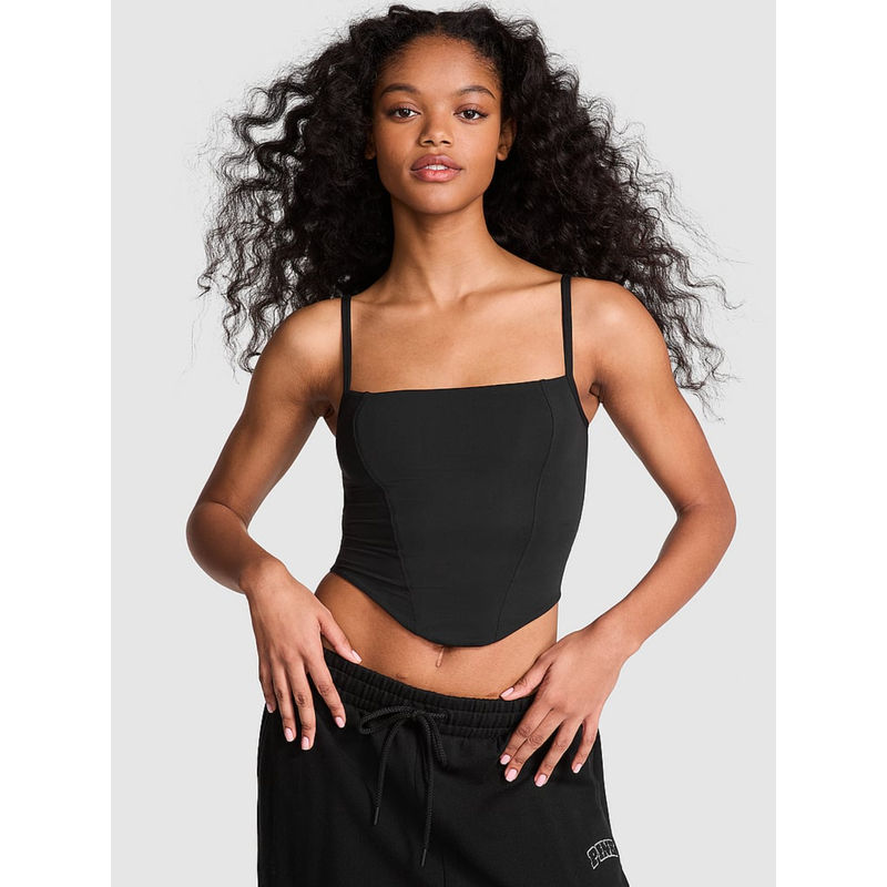 Buy Victoria's Secret Pink Black Base Stretch Bralette Online