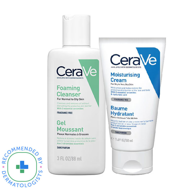 Buy CeraVe Facewash & Moisturizer Combo with Ceramides - Daily Skincare ...