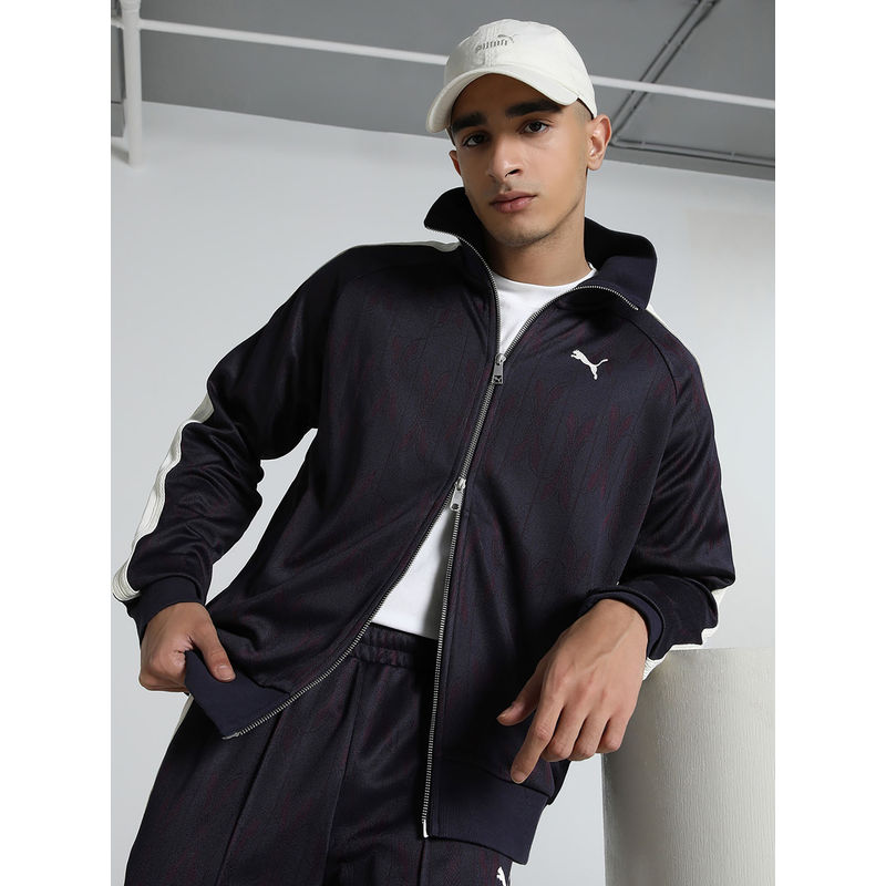 Buy Puma Navy Blue The Never worn V T7 Men's Relaxed Fit Track Jacket ...