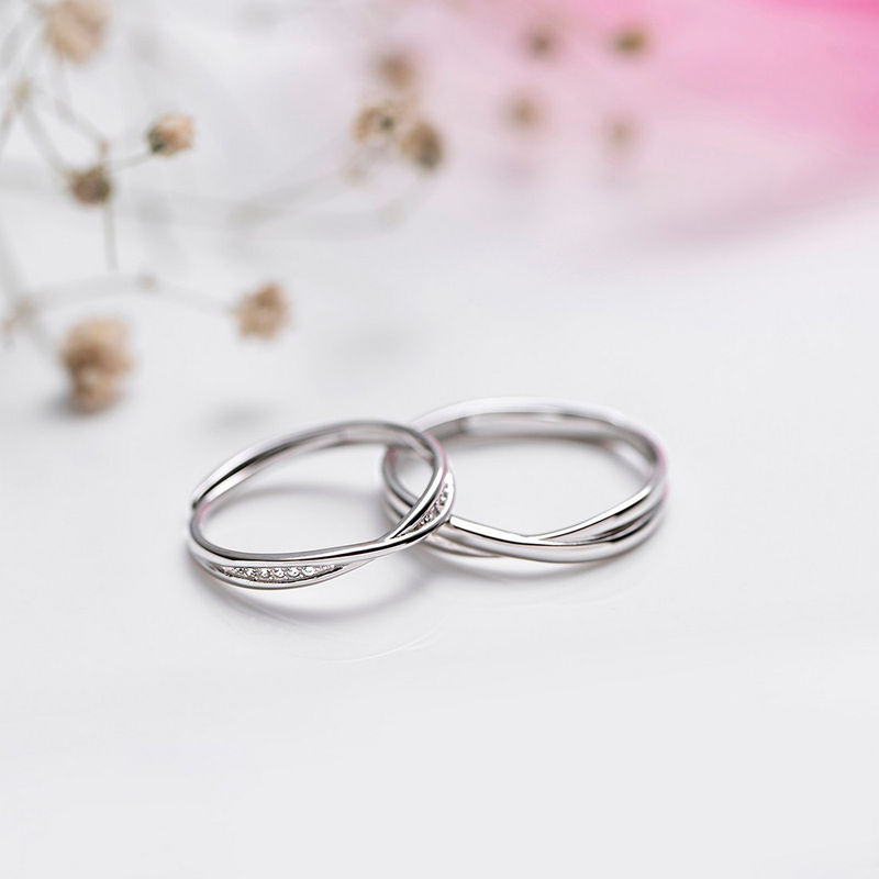 Buy Zavya Infinity With You 925 Sterling Silver Couple Ring Online