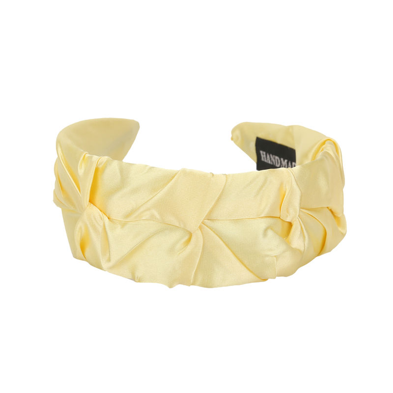 Buy YouBella Hair Jewellery Satin Fabric Broad Yellow Head Band (YBHAIR ...