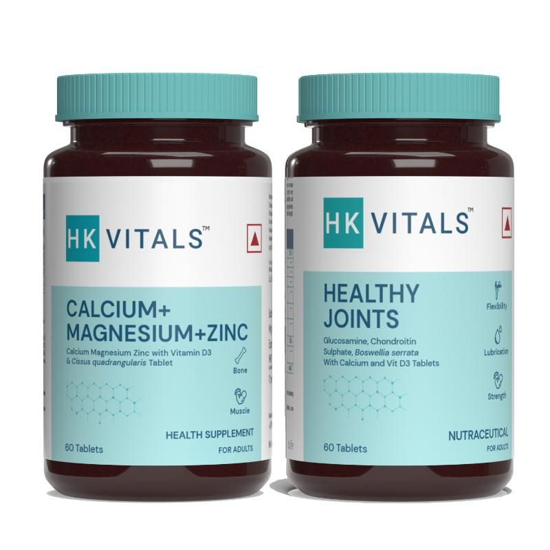 Buy HealthKart HK Vitals Calcium Magnesium & Zinc Tablets & Joint ...