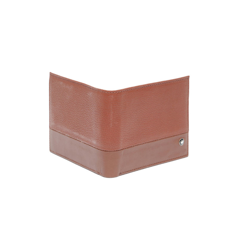 Buy Louis Philippe Men Tan Solid Wallet Online