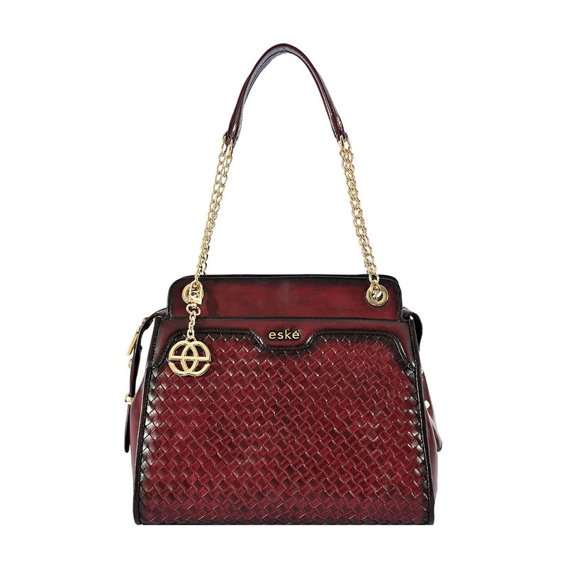 Buy Eske Fritzy Genuine Leather Hand Bag Spacious Compartments Online