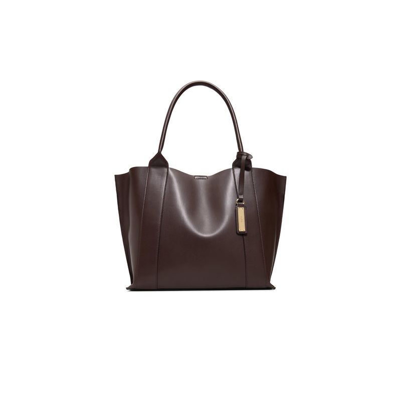 Buy Aldo SPLISH Brown Women Satchel Bag With Detachable Strap & Charm ...