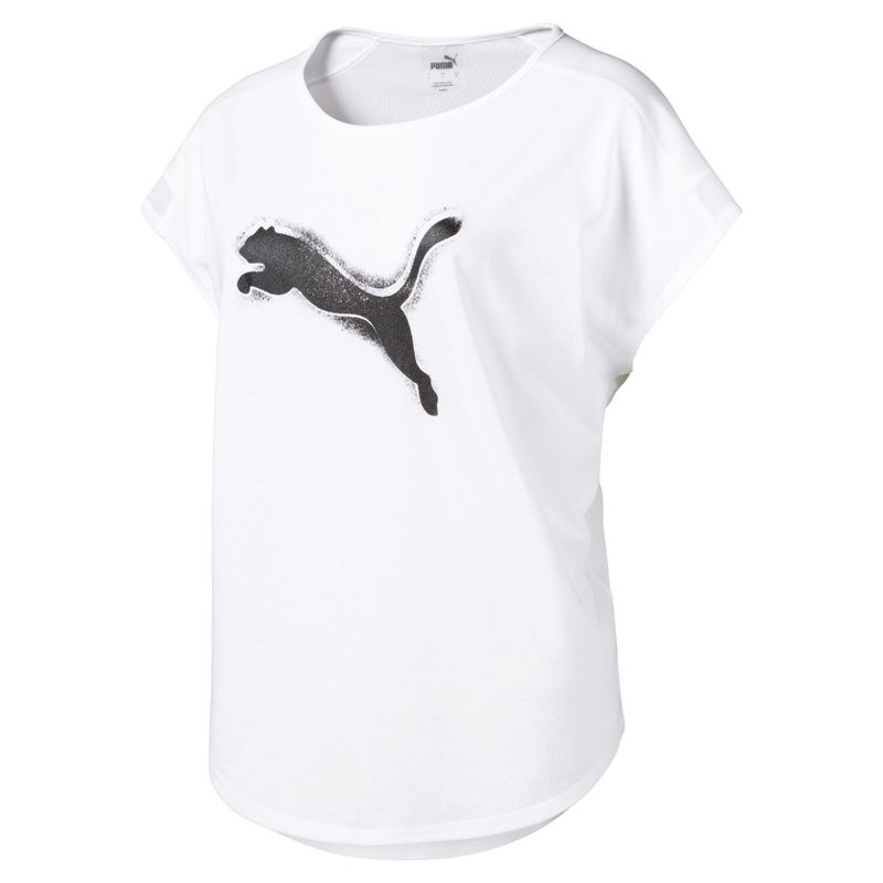 Buy Puma Studio Mesh Cat Women's White T-shirt Online