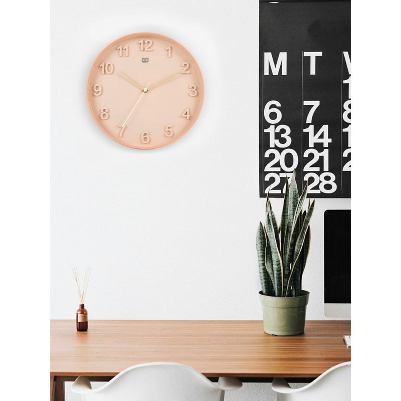 Buy Chumbak Peachy Feeling Wall Clock- Peach Online