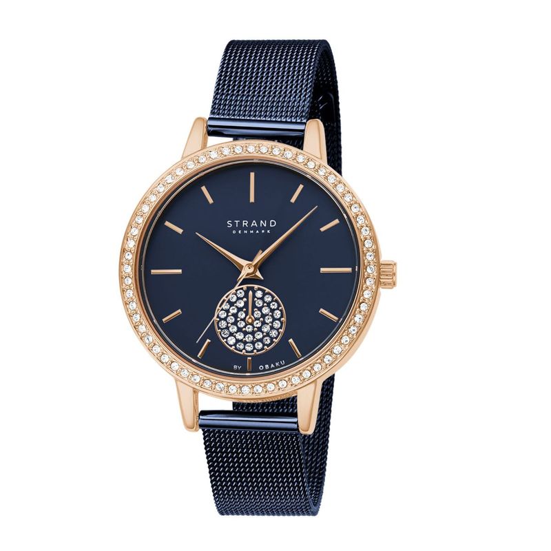 Buy Strand By Obaku Isla Blue Dial Quartz Watch For Women (S705LXVLML ...