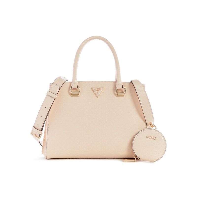 Buy Guess Polyurethane Peach Textured Women Alexie Girlfriend Satchel ...