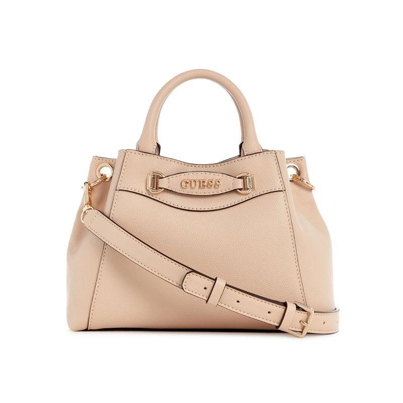 Buy Guess Women Beige Solid Pu Emera Mini Satchel Bag Online