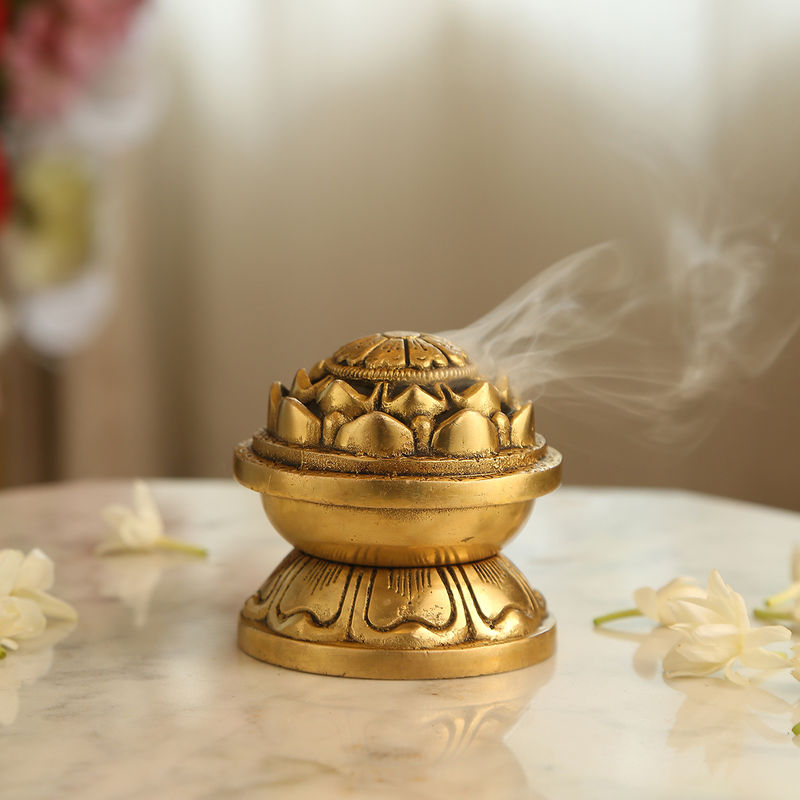 Buy Amoli Concepts Flower Design Incense Burner Online