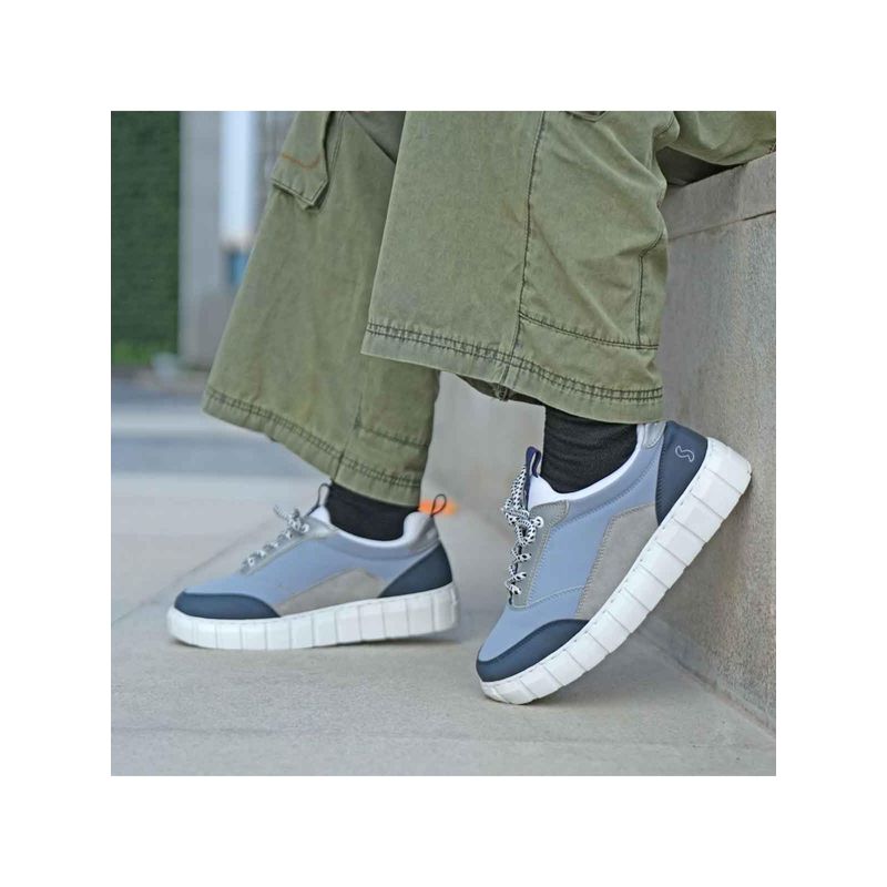 Buy SOLETHREADS Stellar Blue Colorblock Women Sneakers Online