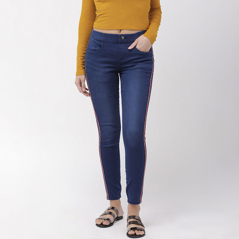 Go Colors Blue Denim Jegging: Buy Go Colors Blue Denim Jegging Online ...