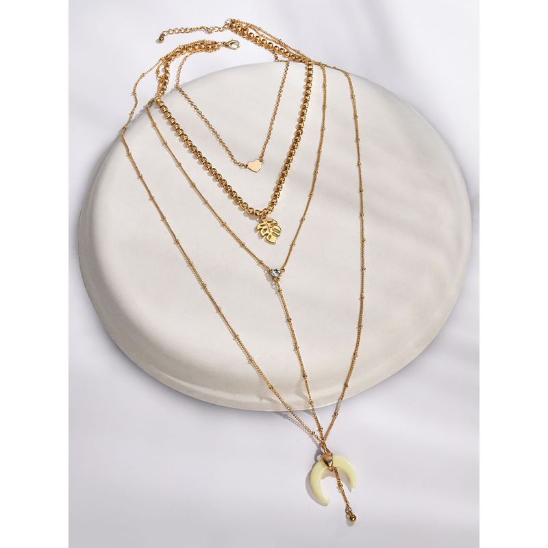 Buy Ahaanya Multi Layered Long Necklace Online