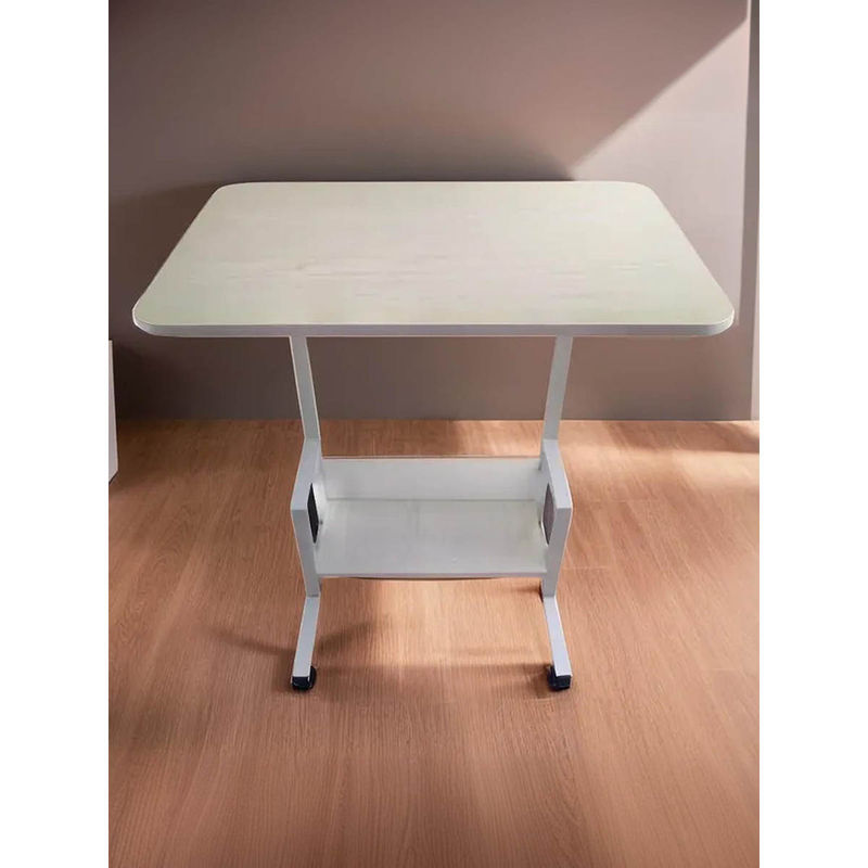 Buy Savya Home Warm White Manual Height Adjustable Table Online