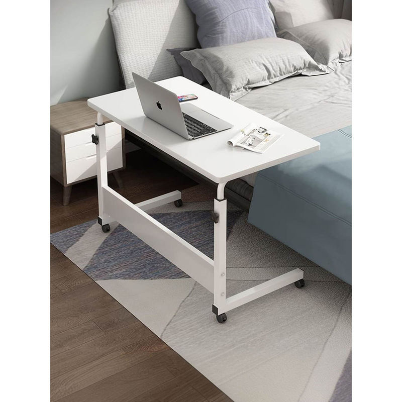 Buy Savya Home Warm White Manual Height Adjustable Table Online