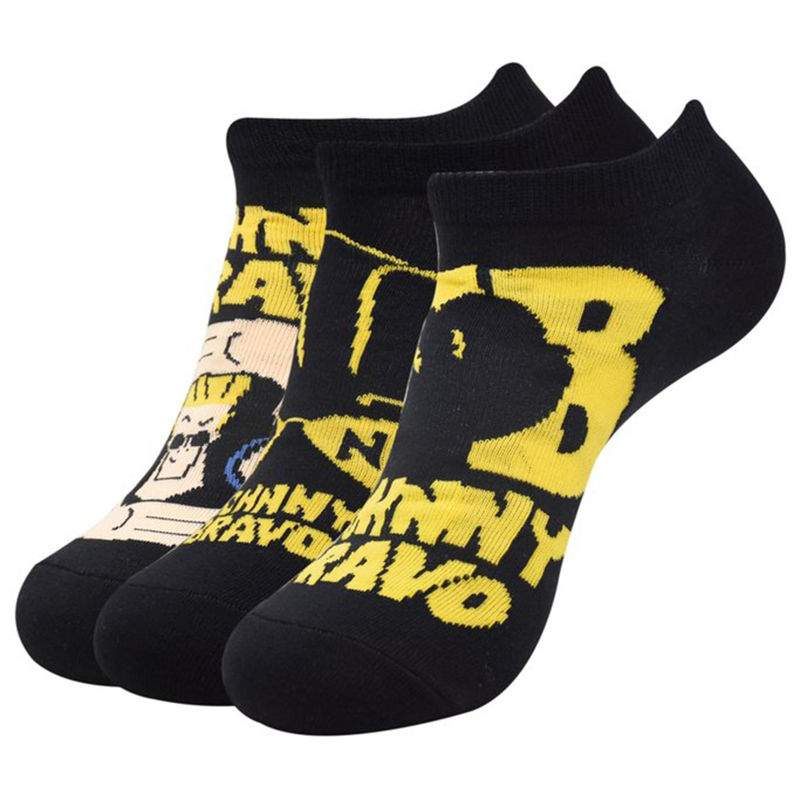 Buy Balenzia X Cartoon Network Johnny Bravo Unisex Low Cut Socks - Pack ...