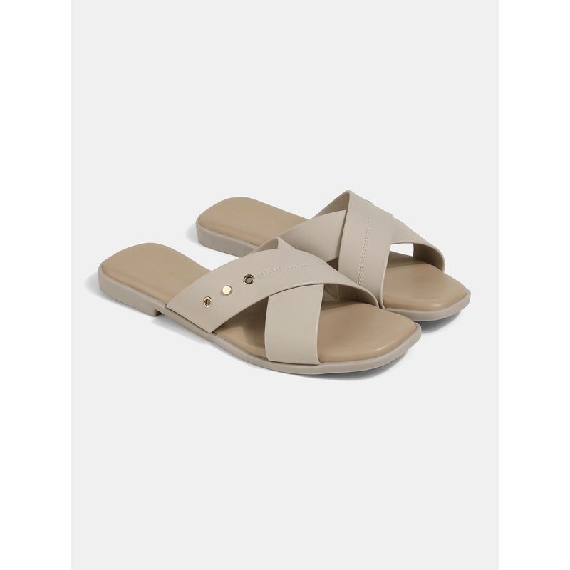 Buy Lemon & Pepper Women Beige Flats Online