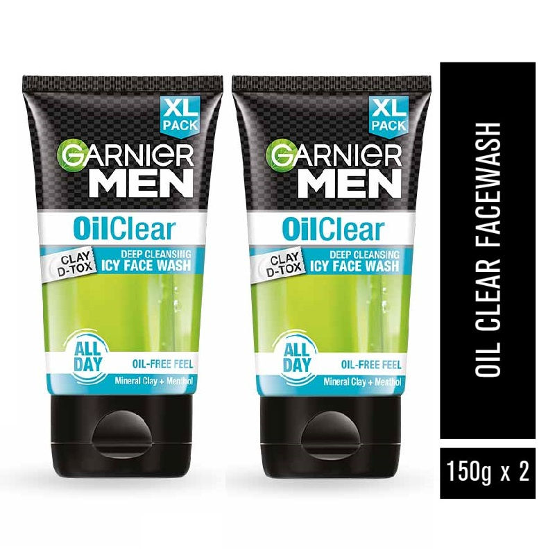 Buy Garnier Men Oil Clear Deep Cleansing Facewash For Men Enriched with ...
