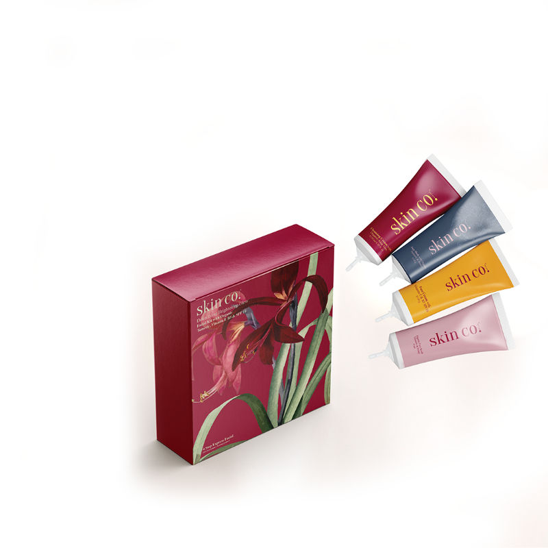 Buy skin co. Detoxifying Brightening Glow 4 Step Express Facial Kit Online