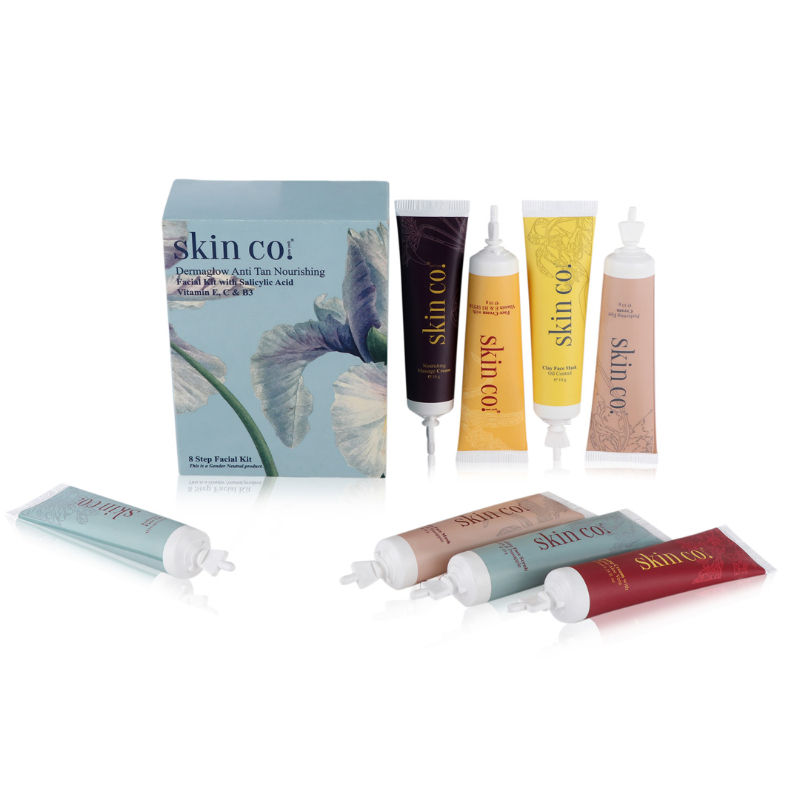 Buy skin co. Dermaglow Anti Tan Nourishing 8 Step Facial Kit Online