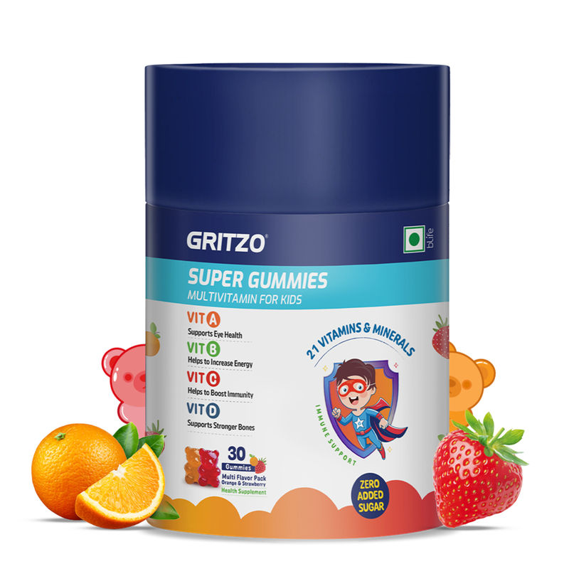 Buy Gritzo Super Multivitamin Gummies For Kids Online