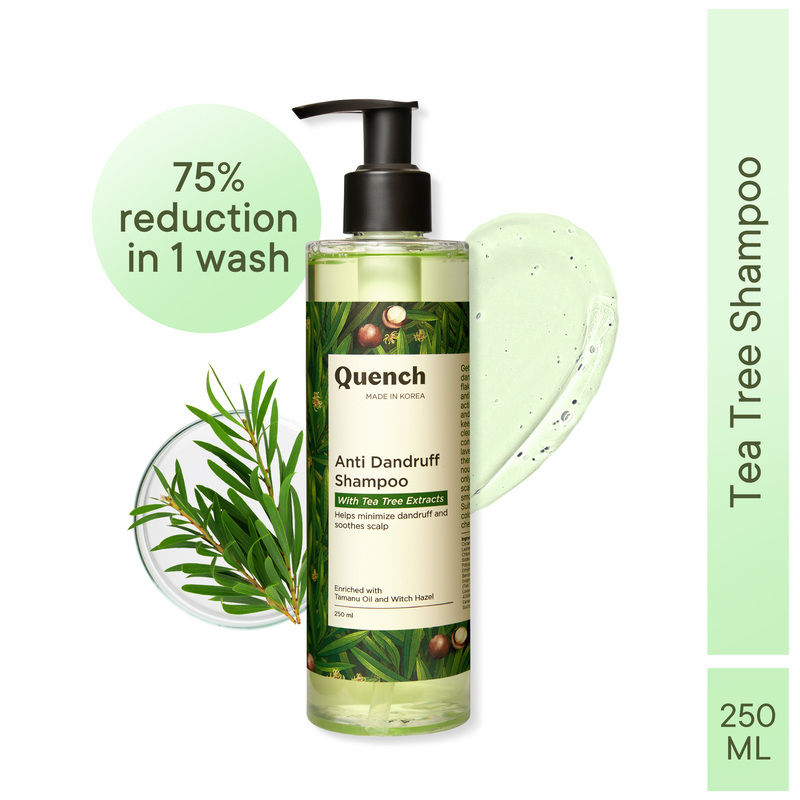 Buy Quench Anti Dandruff Shampoo With Tea Tree & Lavender Online