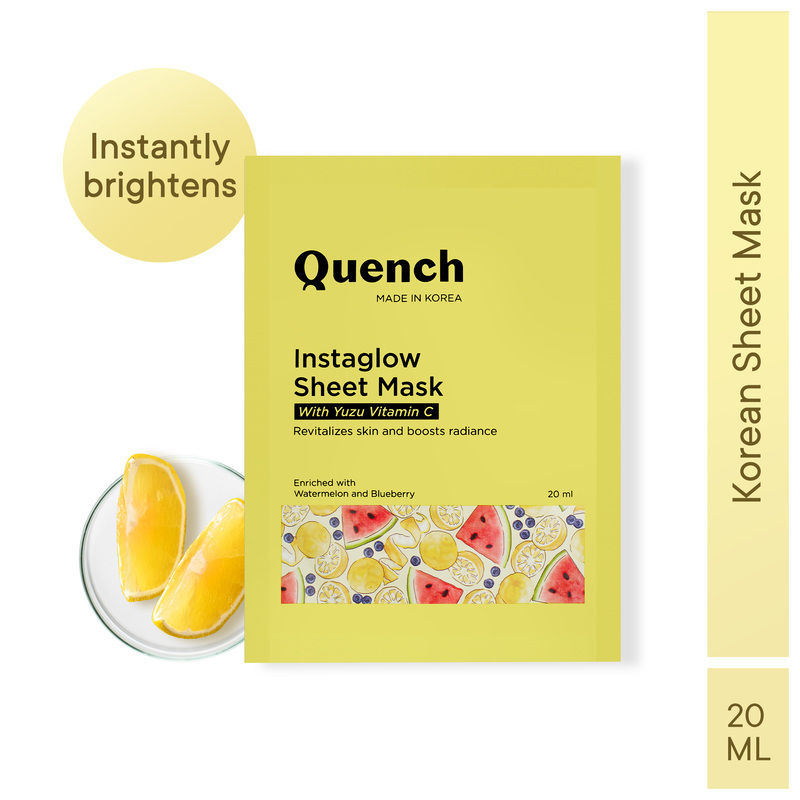 Buy Quench Instaglow Sheet Mask With Yuzu Vitamin C Online